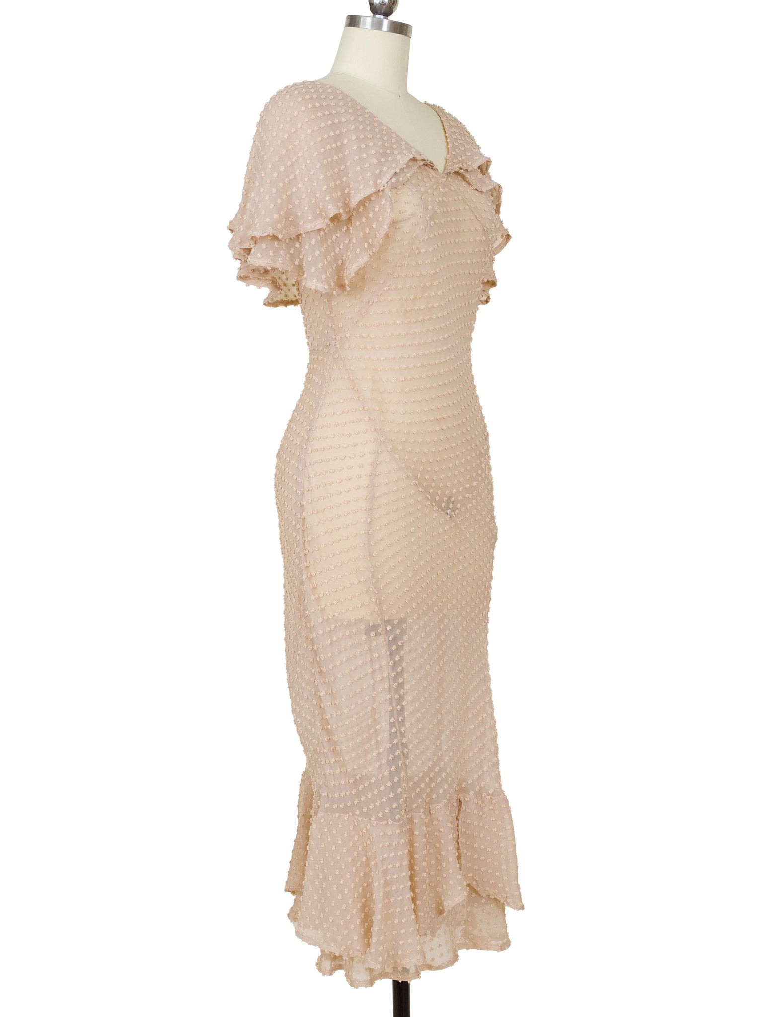 Shikaku Dress in Chiffon Dot | Emily Rose Rowe